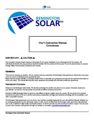 Remington Solar Manual | Remington Solar